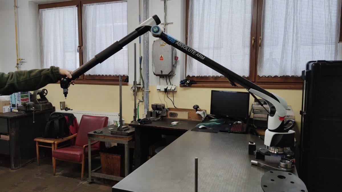 3D laserové měření měřicím strojem CimCore Arm - STS UHLÍŘSKÉ JANOVICE